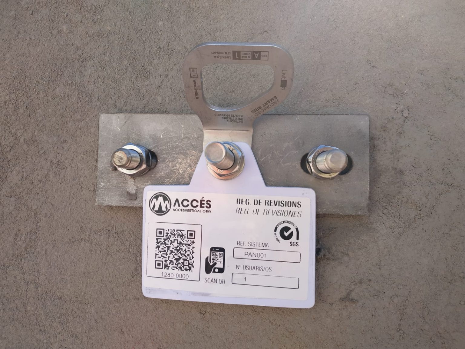 Puntos de anclaje - Accés Vertical Grup